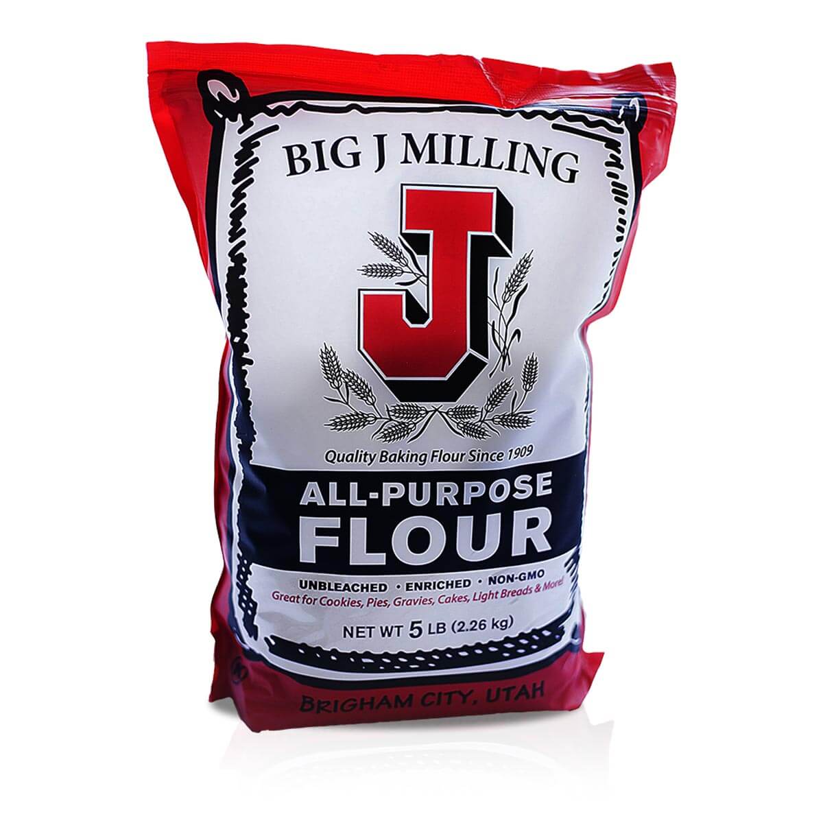 All Purpose Flour Pack 4 X 5 LB Bags Big J Mill